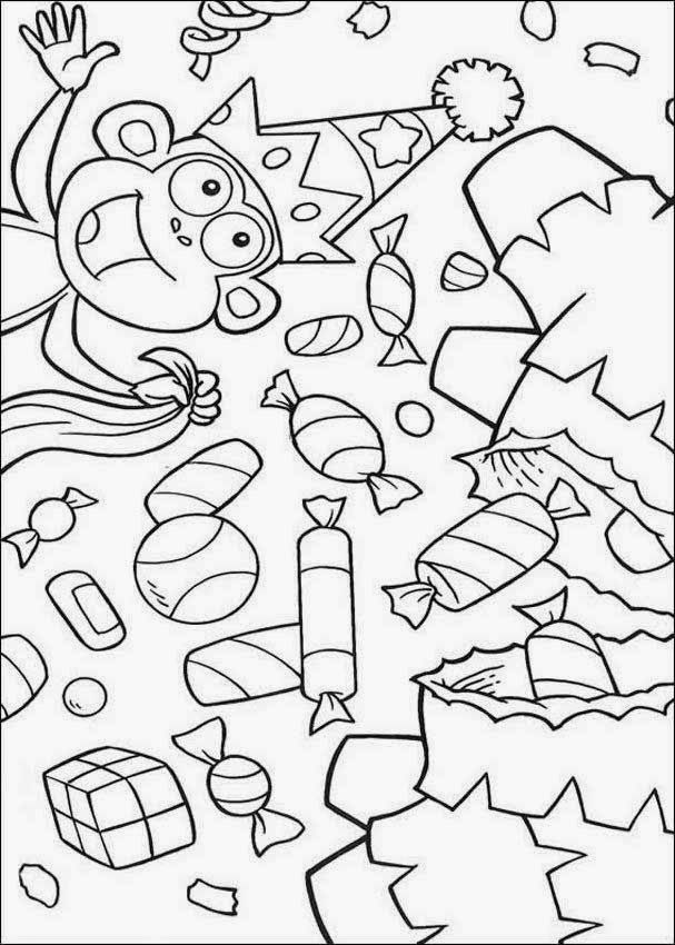 universul copiilor: Planse de colorat dulciuri