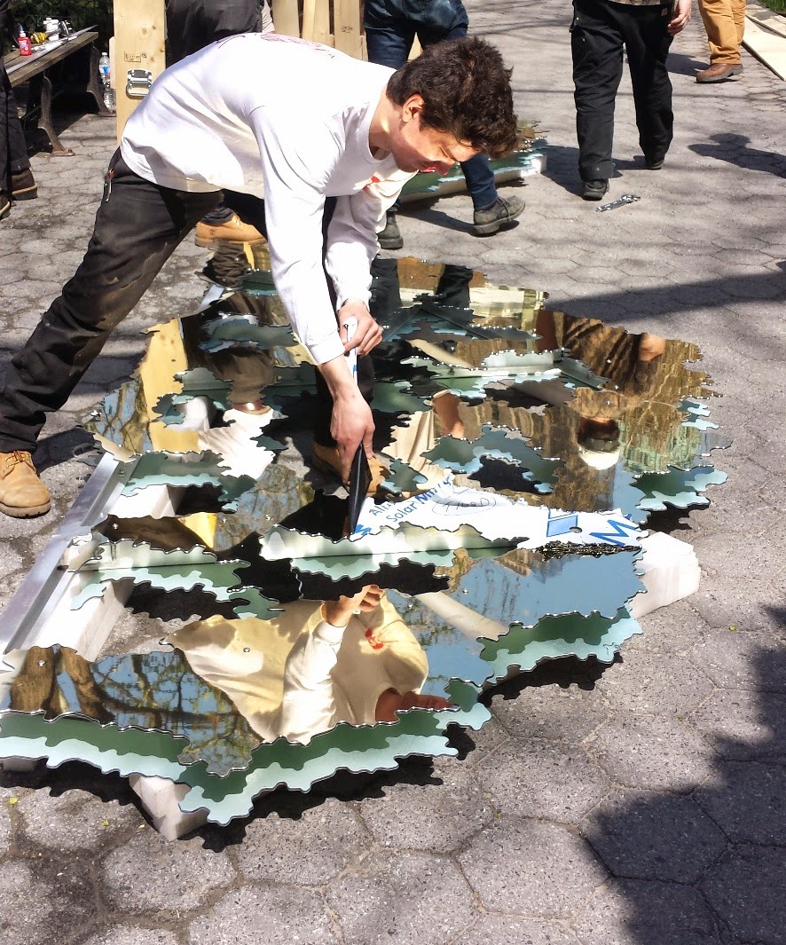 Dazzling "Fata Morgana" Art Installation at Madison Square Park Takes Shape