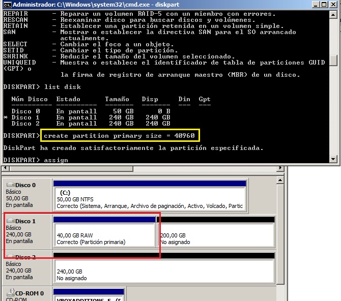 Análisis y Programación: Ejercicio práctico con la herramienta DiskPart ...