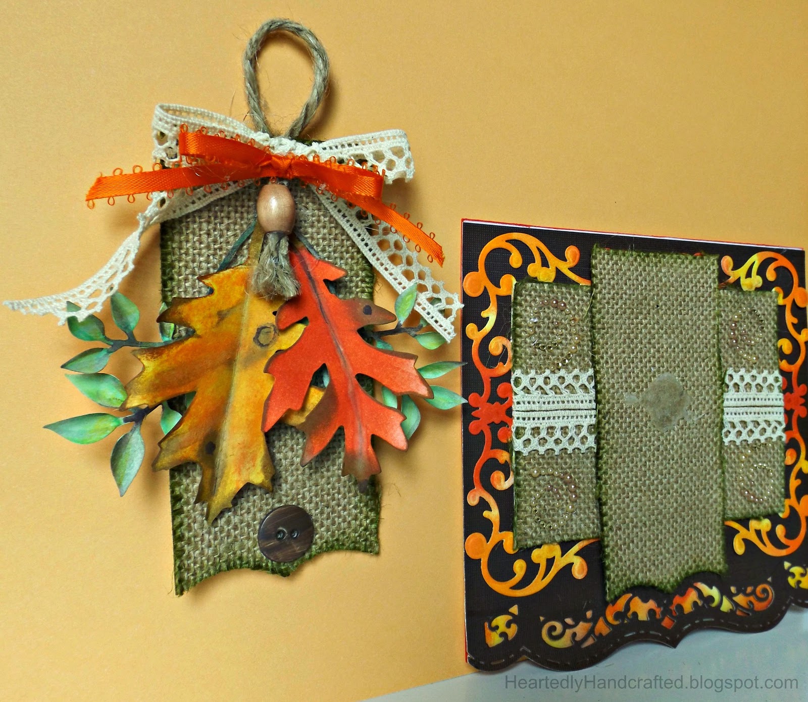 Heartedly Handcrafted: Fall Fiesta Greeting Card that becomes an Office ...