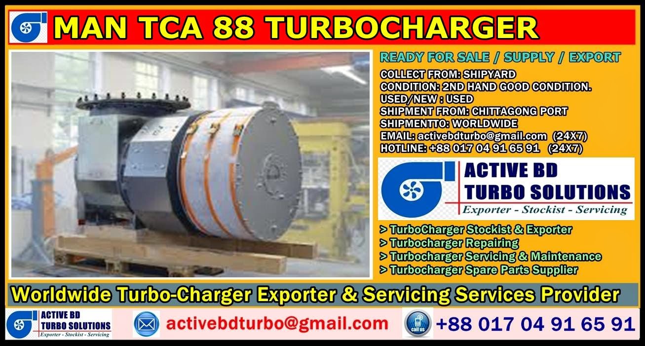 MAN TCA 88 TURBOCHARGER - ACTIVE BD TURBO SOLUTIONS