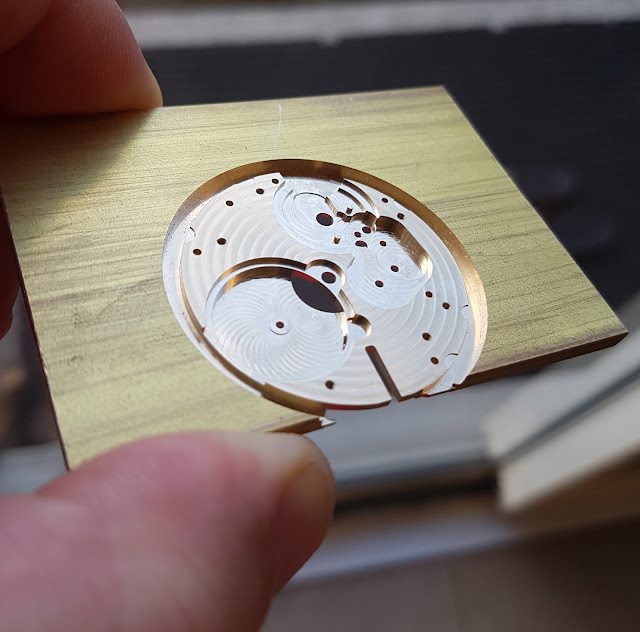 Nicholas Hacko Watchmaker: Watch main plate [B]