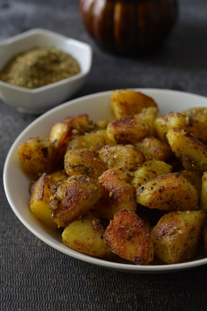 ZAATAR ROASTED POTATOES RECIPE | LEBANESE RECIPES