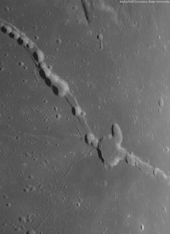 Lunar Pioneer: LROC: Inside Rima Hyginus