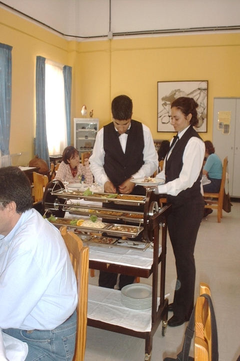 Tipos y normas generales del servicio: Servicio Gueridon o a la Rusa