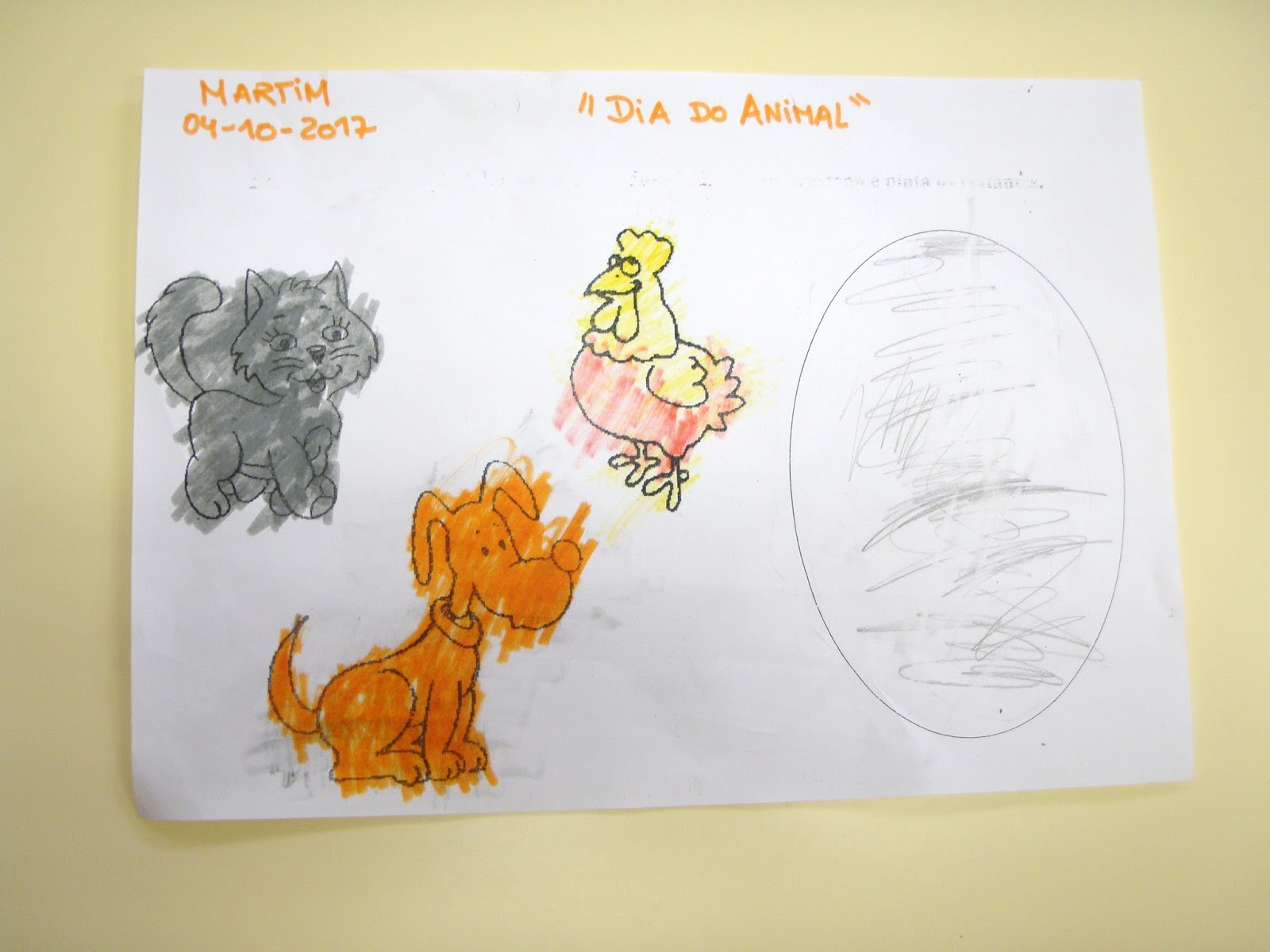 As nossas histórias: "O meu animal de estimação"