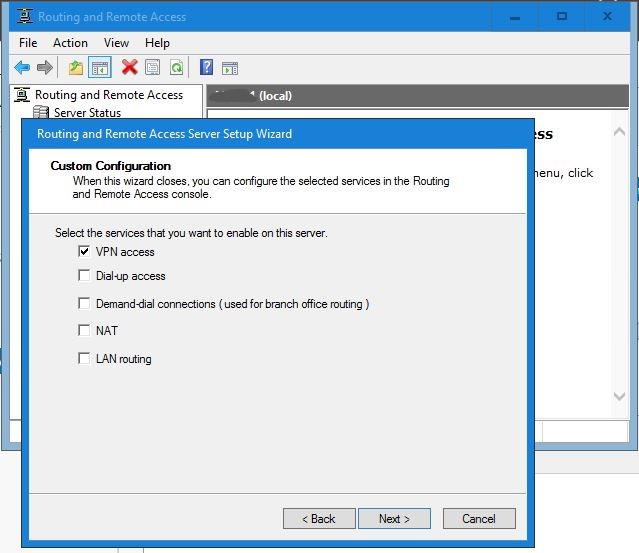 Installing a VPN RRAS role with NPS (RADIUS) on WIndows Sever 2008/2012 ...