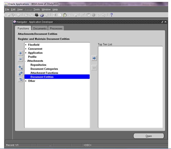 Oracle Forms-How to Enable Attachment in Custom Form of Oracle Apps