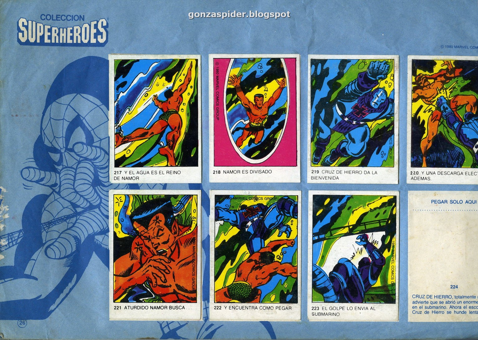 GONZASPIDER: Las ultimas paginas del Album Superheroes