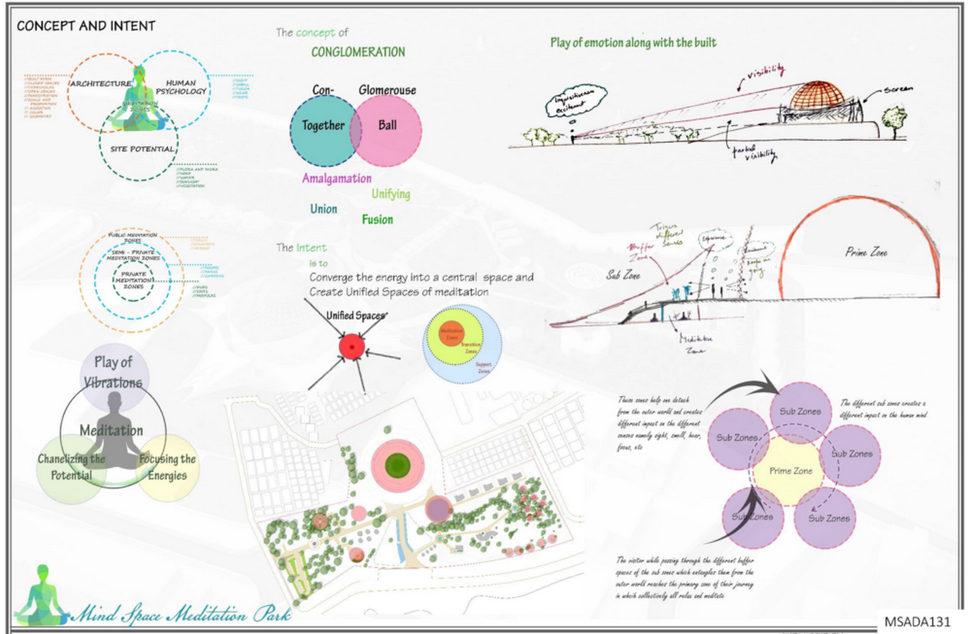 Mind Space Meditation Park, Ahemdabad, Gujarat, India by Rahul Arora