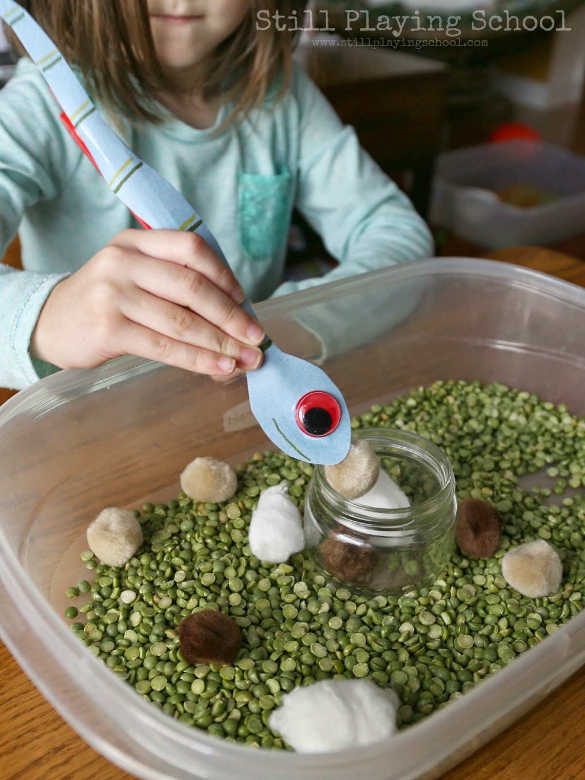 Mouse Count Sensory Bin | Still Playing School