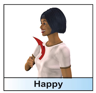 HearMyHands ASL: Letter of the Week H - and it's for HAPPY!