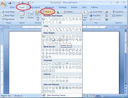 Cara Menggunakan Shape di Ms Word - Teknik Komputer - COMET_SHARE