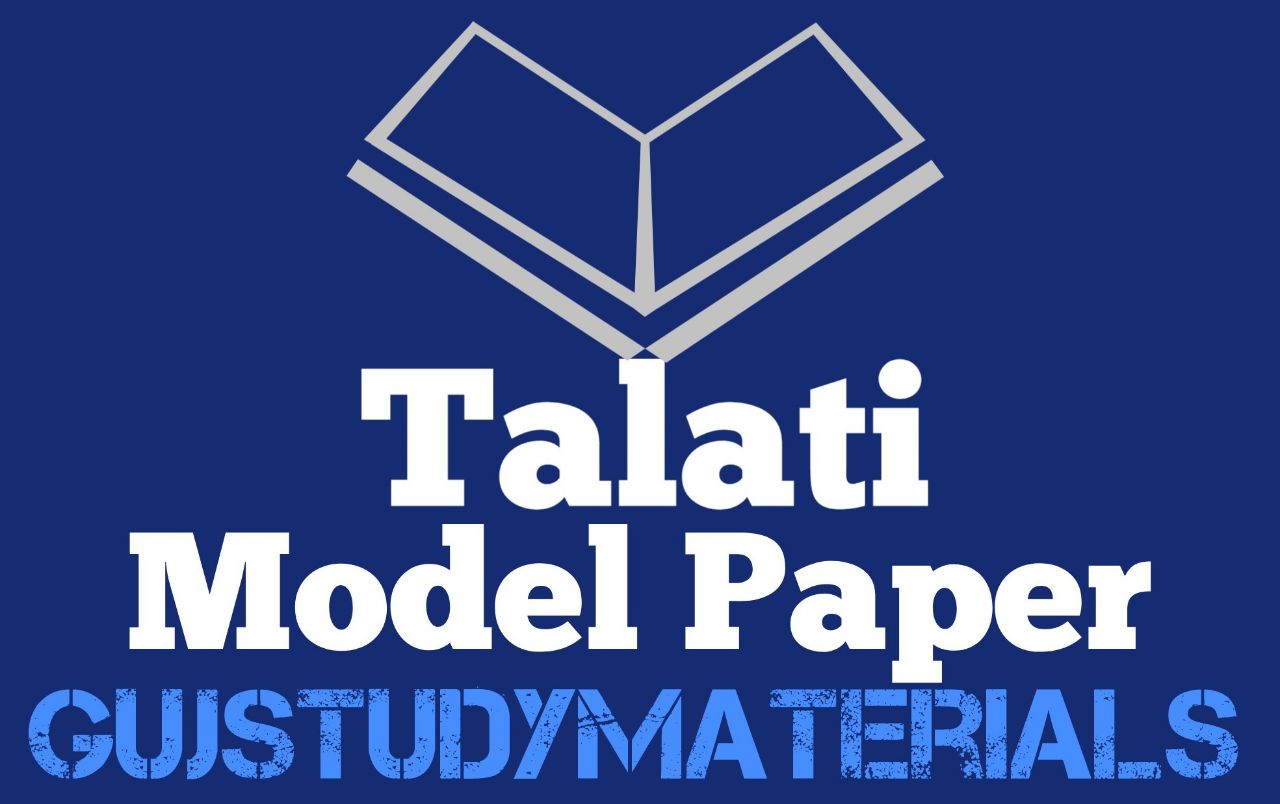 Talati Mantri 20 Model Paper PDF Download - Study Materials