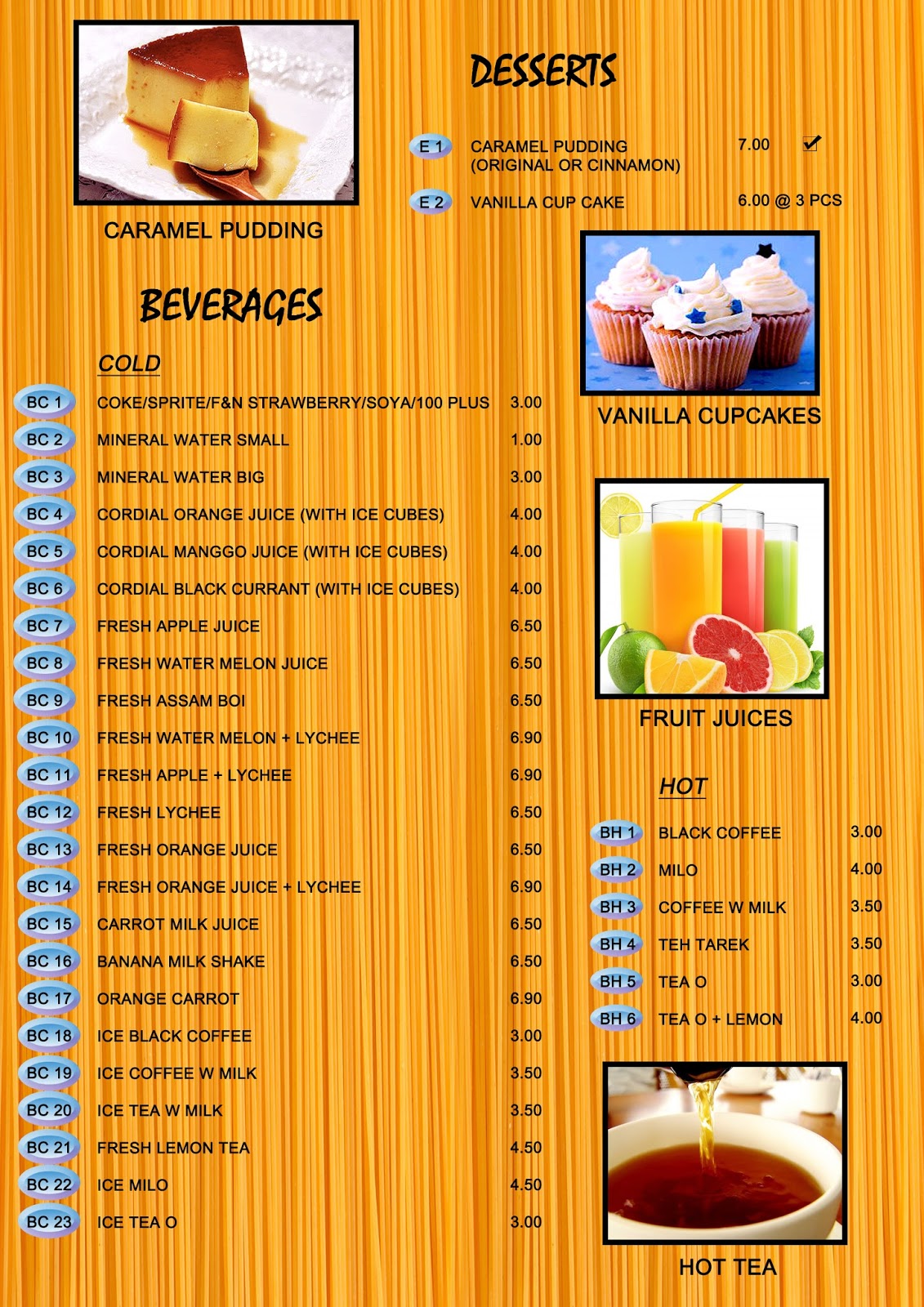 Snack Haus: OUR MENU