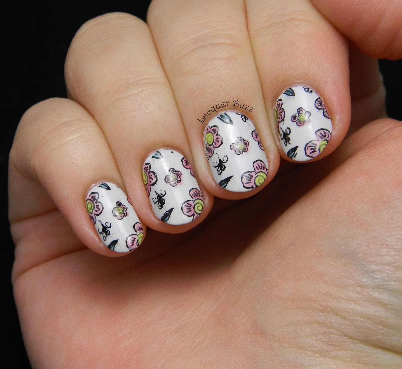 Lacquer Buzz: Alphabet Nail Art Challenge: Letter F