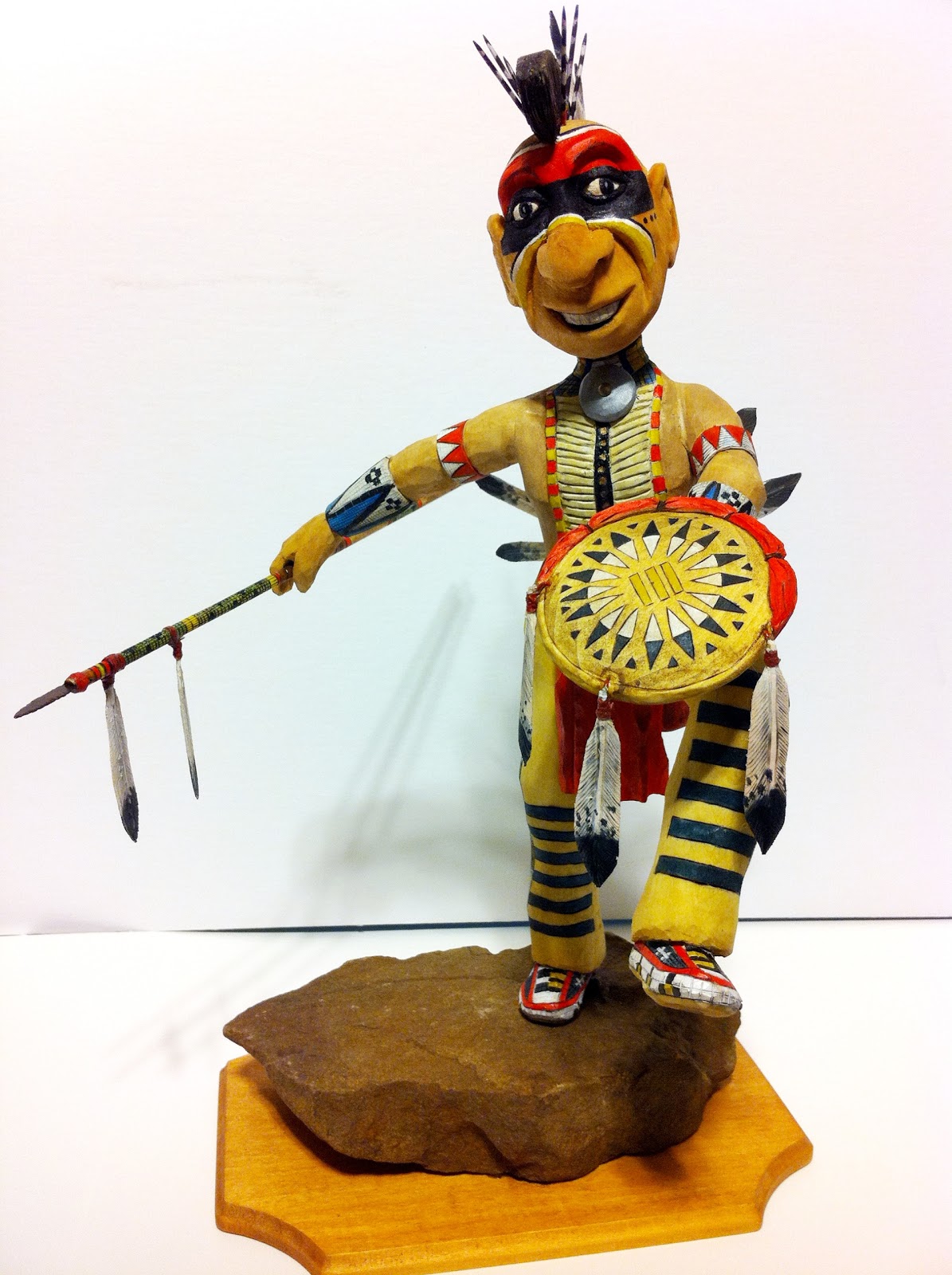 Mike Pounders Wood Carving: "Traditional Dancer"
