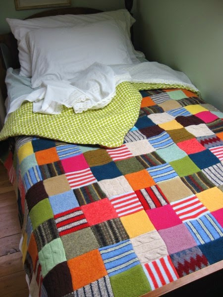 Selvage Blog: Upcycled Sweater Blankets