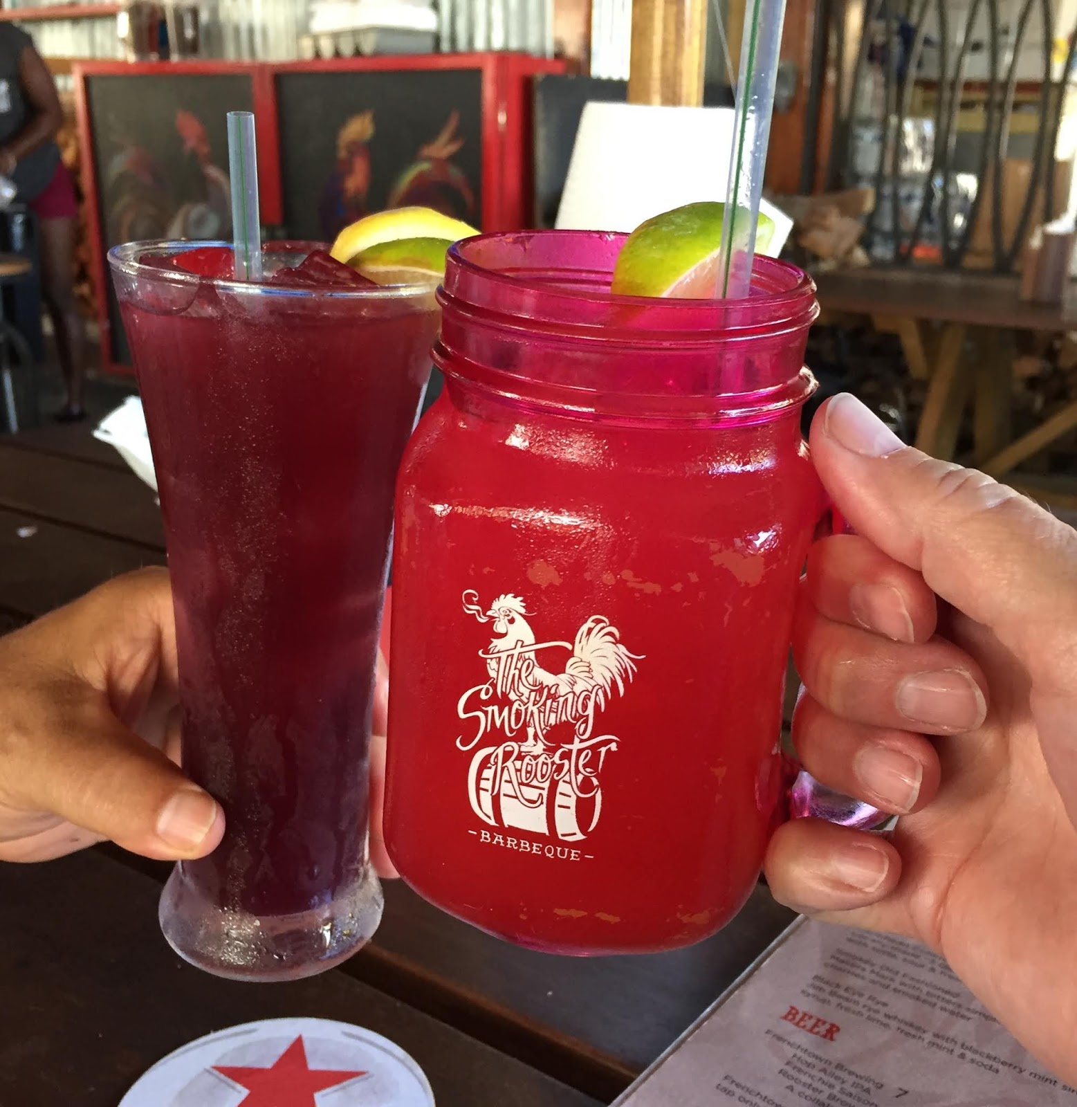 Deb's Days: Yummy Monday - The Smoking Rooster in St. Thomas