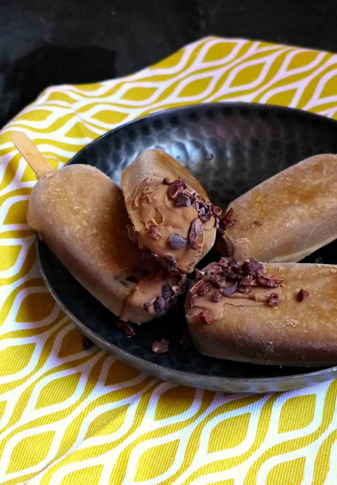 Esquimaux au café, noix de cajou et grué de cacao (vegan)