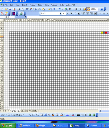 LiaKnits: How to Make a Knitting Chart in Excel