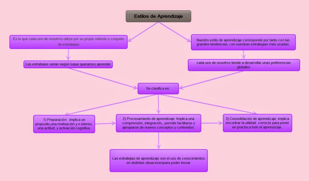 Comunicación: ESTILOS DE APRENDIZAJE - MAPA CONCEPTUAL