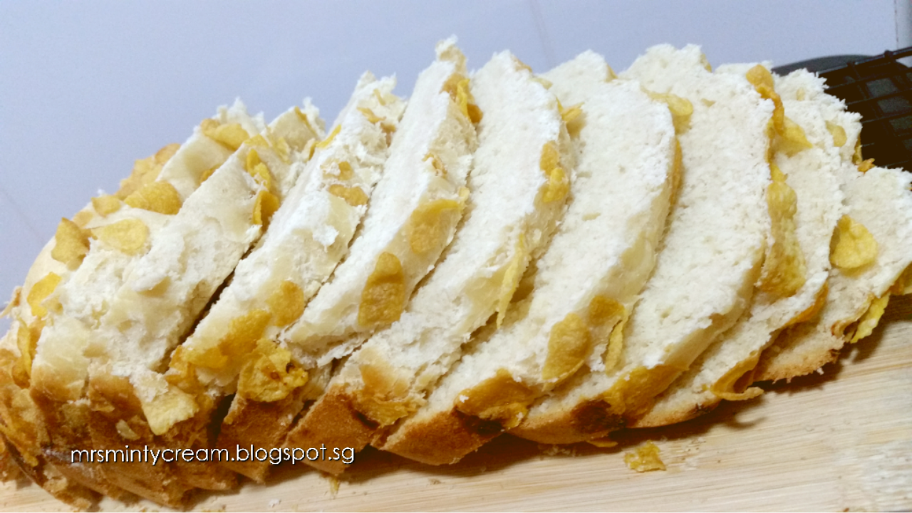 Mrs Minty Cream: #46 - Yakult Bread with Cornflakes