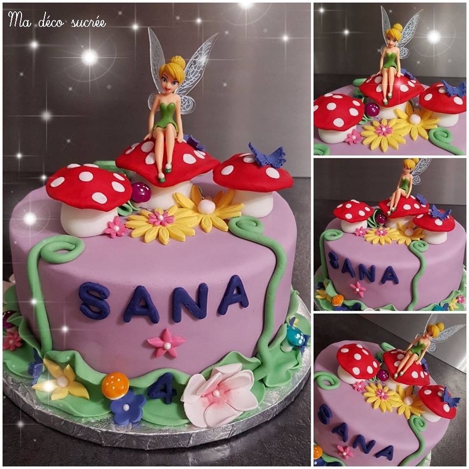 Ma déco sucrée: Gâteau la fée clochette