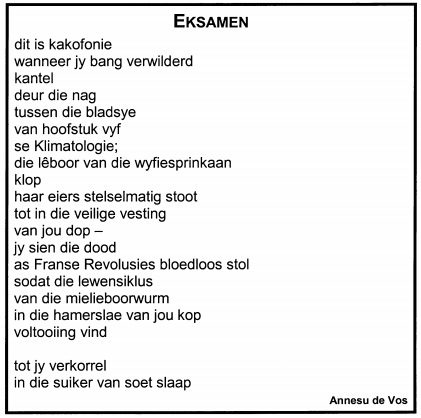 TEKKIE TONIC HTS WELKOM: Afrikaans vraestel 2!