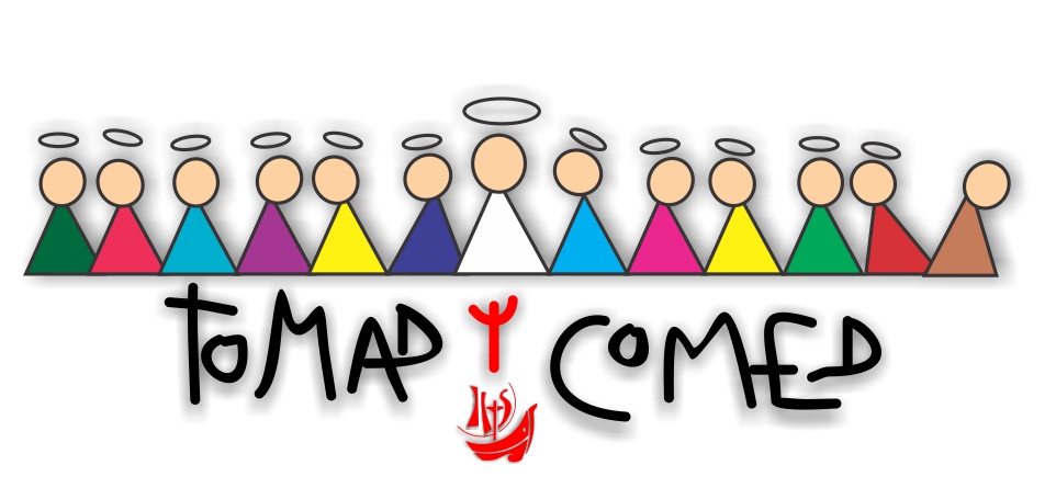 TARJETAS Y ORACIONES CATOLICAS: TOMAD Y COMED