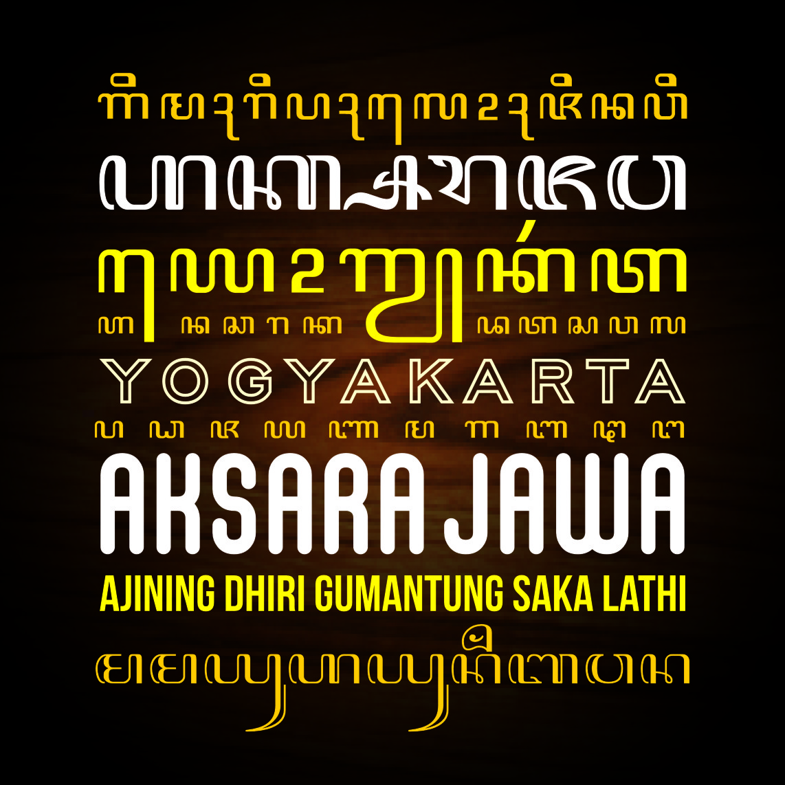 Desain Grafis Aksara-aksara Nusantara: Desain Font Aksara Rejang