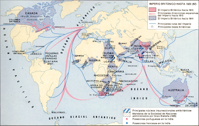 Camila González : Posesiones coloniales inglesas