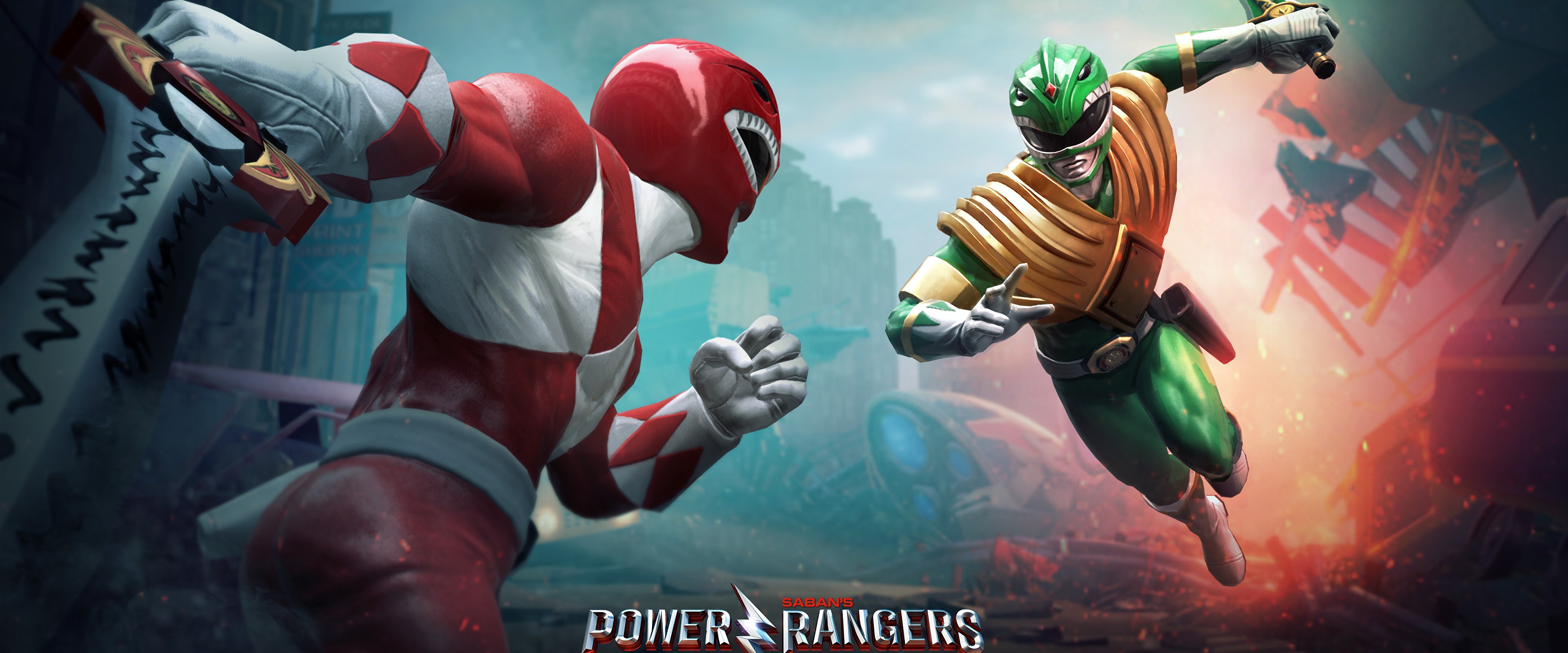 Power Rangers: Battle for the Grid, Red Ranger vs. Green Ranger,4K ...