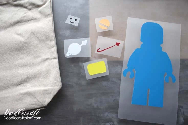LEGO Vinyl Minifigure Tote Cricut Explore Air 2