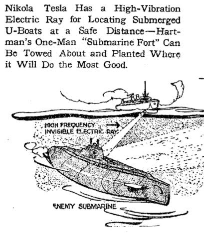 1917 Inventions to Circumvent the U-Boat--Nikola Tesla and Radar - An ...