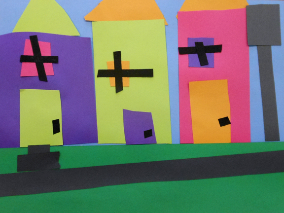 Earl Warren Arts: First Grade: Cityscapes