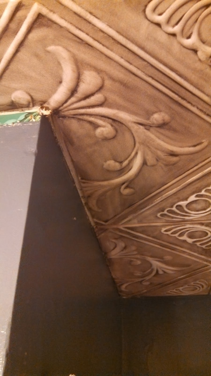 Sawdust and Scissors: Painted Ceiling Tiles