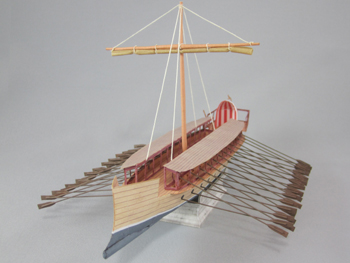 RAMS RAVENS AND WRECKS : Paper Liburnian-Dikrotic Pentekonter/Lembus