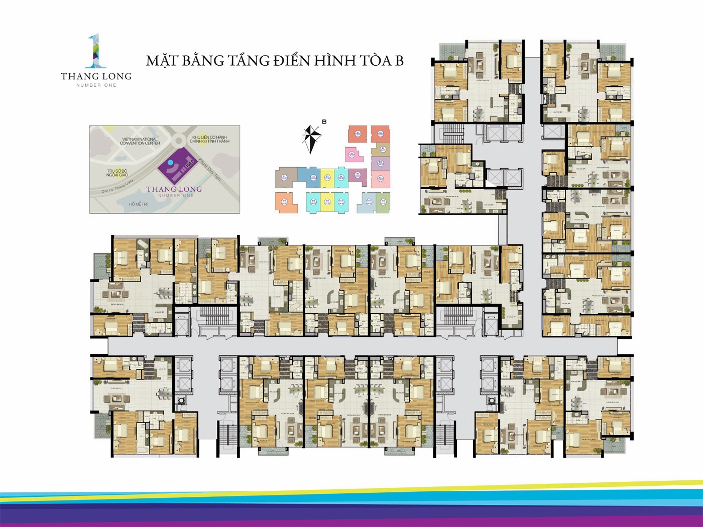 Mặt bằng chung cư Thăng Long Number One - Thăng Long Number One