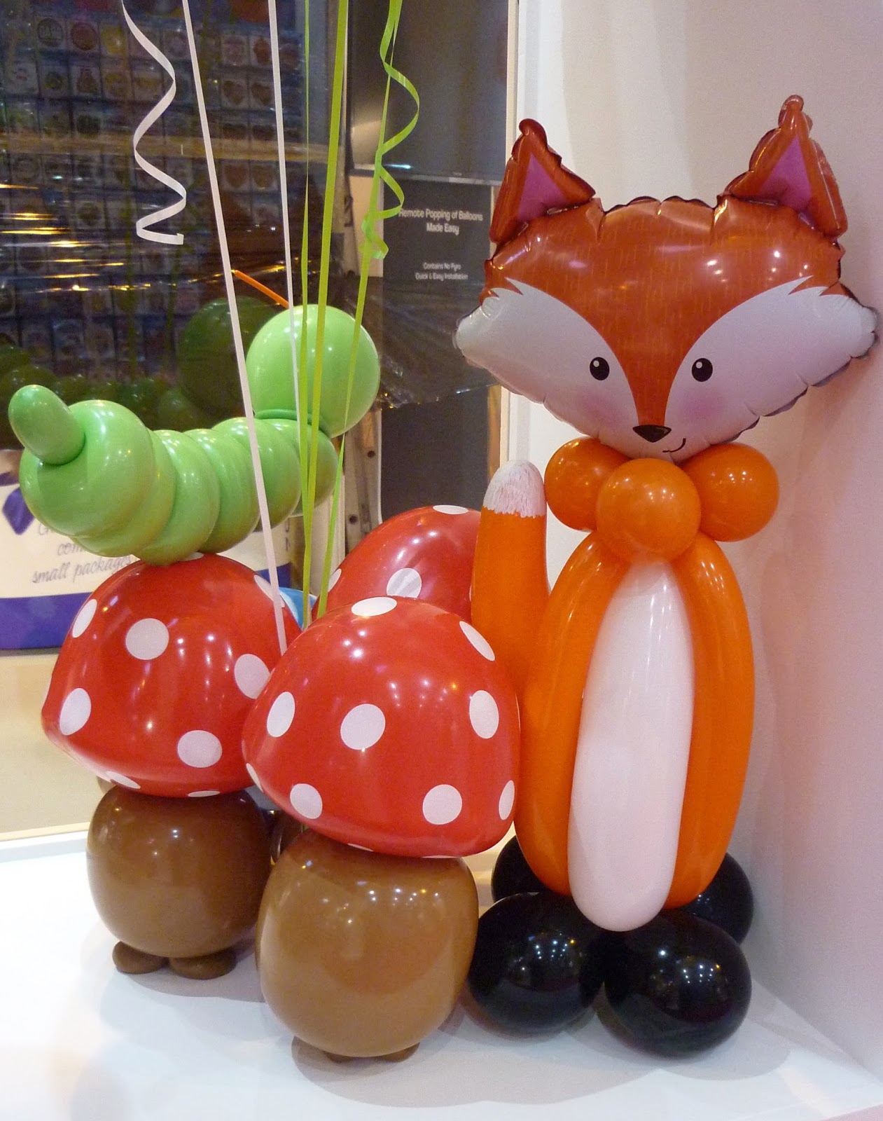 The Very Best Balloon Blog: Creating a woodland-themed window or decor ...