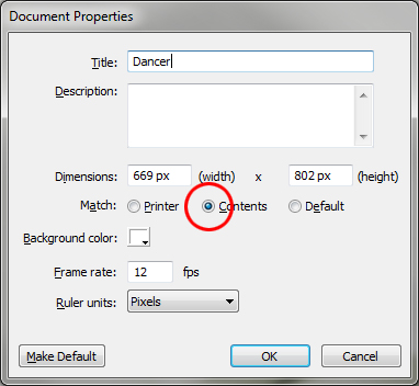 Projects in Computers: Flash: Trace Bitmap Function