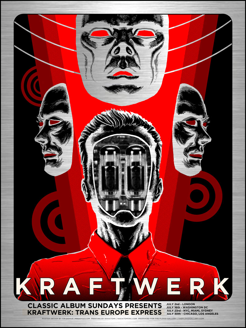 INSIDE THE ROCK POSTER FRAME BLOG: Tim Doyle Kraftwerk Trans Europe ...