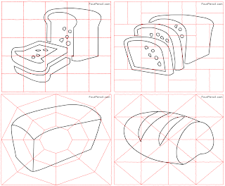 Four grid: Free printable Bread grid line drawing worksheet/activity ...