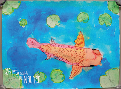 Koi Fish Paintings (5th) | Art with Mrs. Nguyen