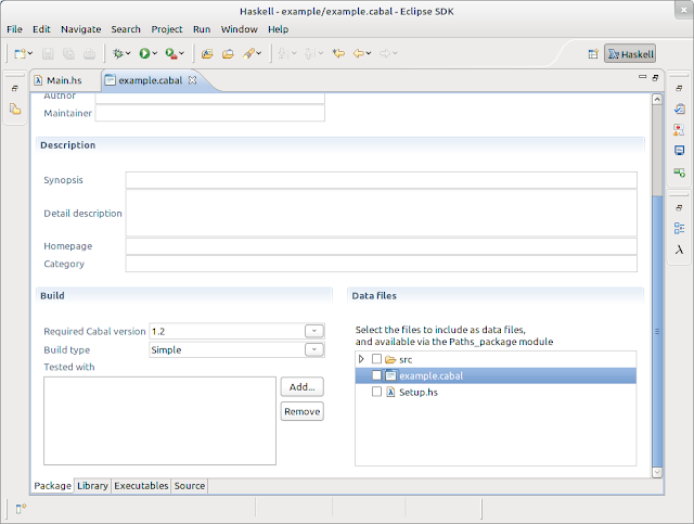 Summers On Haskell And Eclipseemacs Cabal Editor Hlint Suggestions