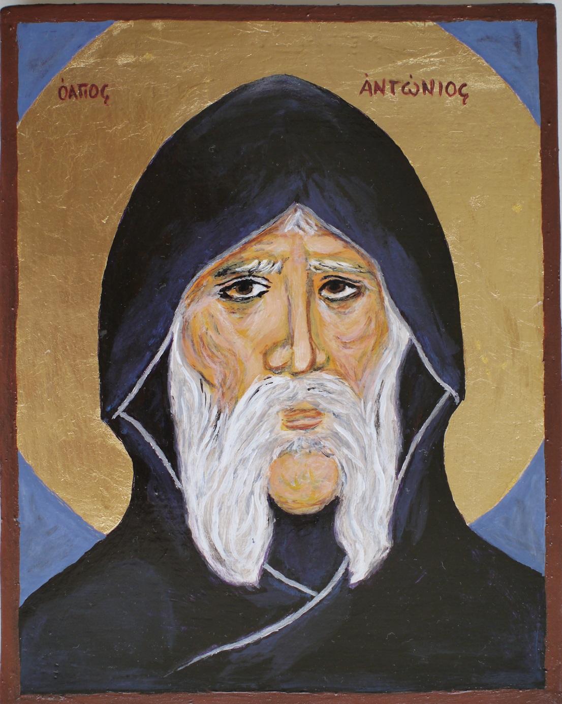 Ikona Św. Antoni Pustelnik. Patron rozumiejący ludzi.
