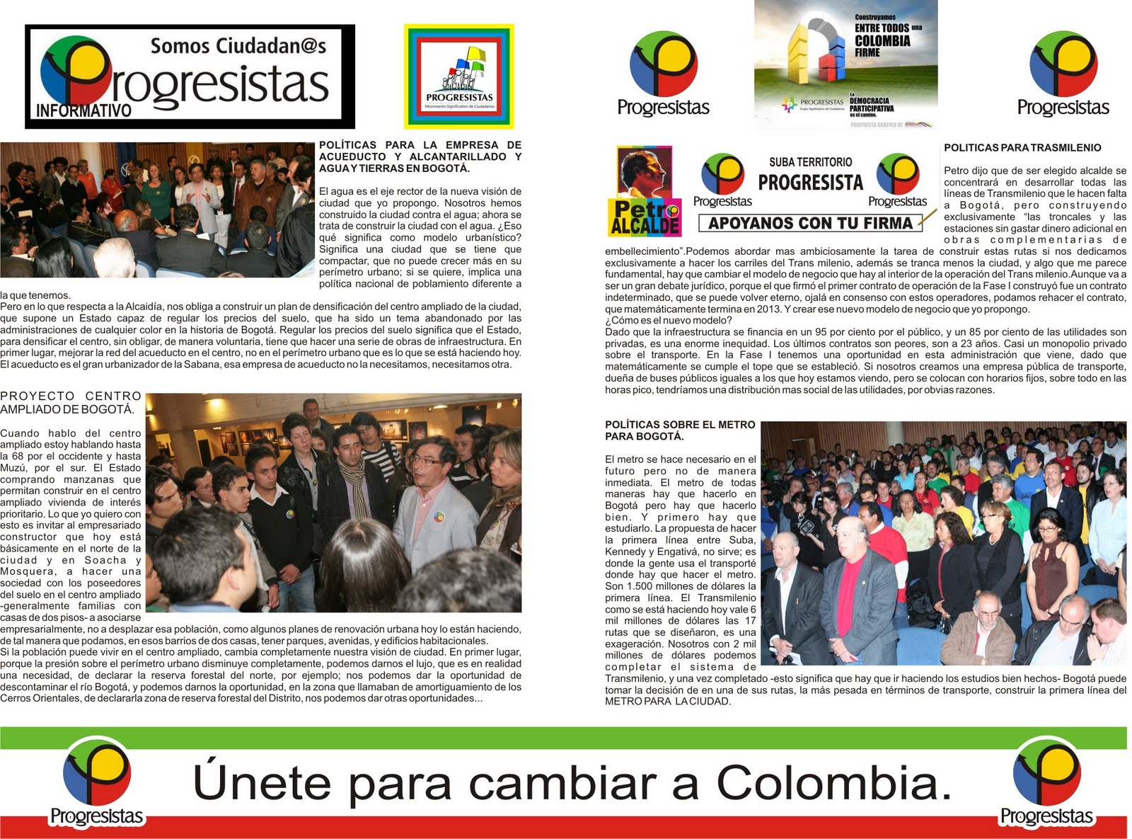 MOVIMIENTO PROGRESISTA COLOMBIANO: 2011