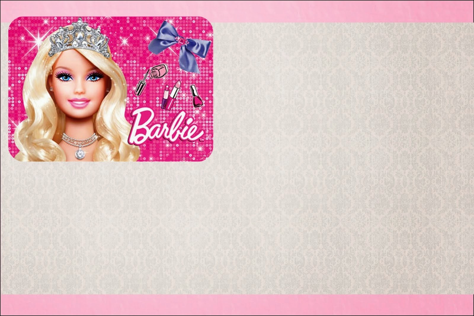 Barbie Life Style: Free Printable Invitations. - Oh My Fiesta! in english