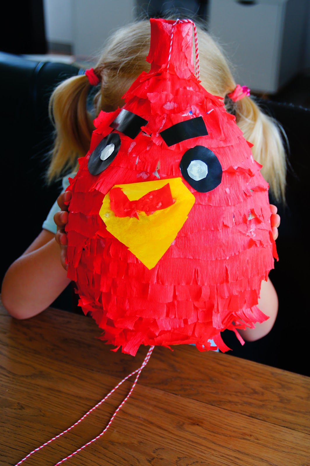 jak zrobić piniatę Angry Birds / pinata Angry Birds DIY - tanasza
