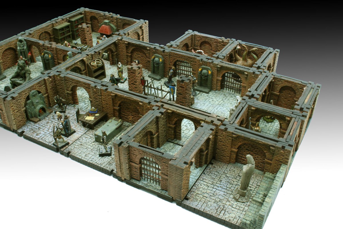 D&D 3D modular dungeons